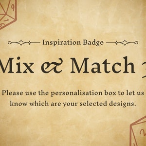 Dnd Inspiration Button Badges - Dnd/rpg Fantasy Inspired Pin Badges - Etsy