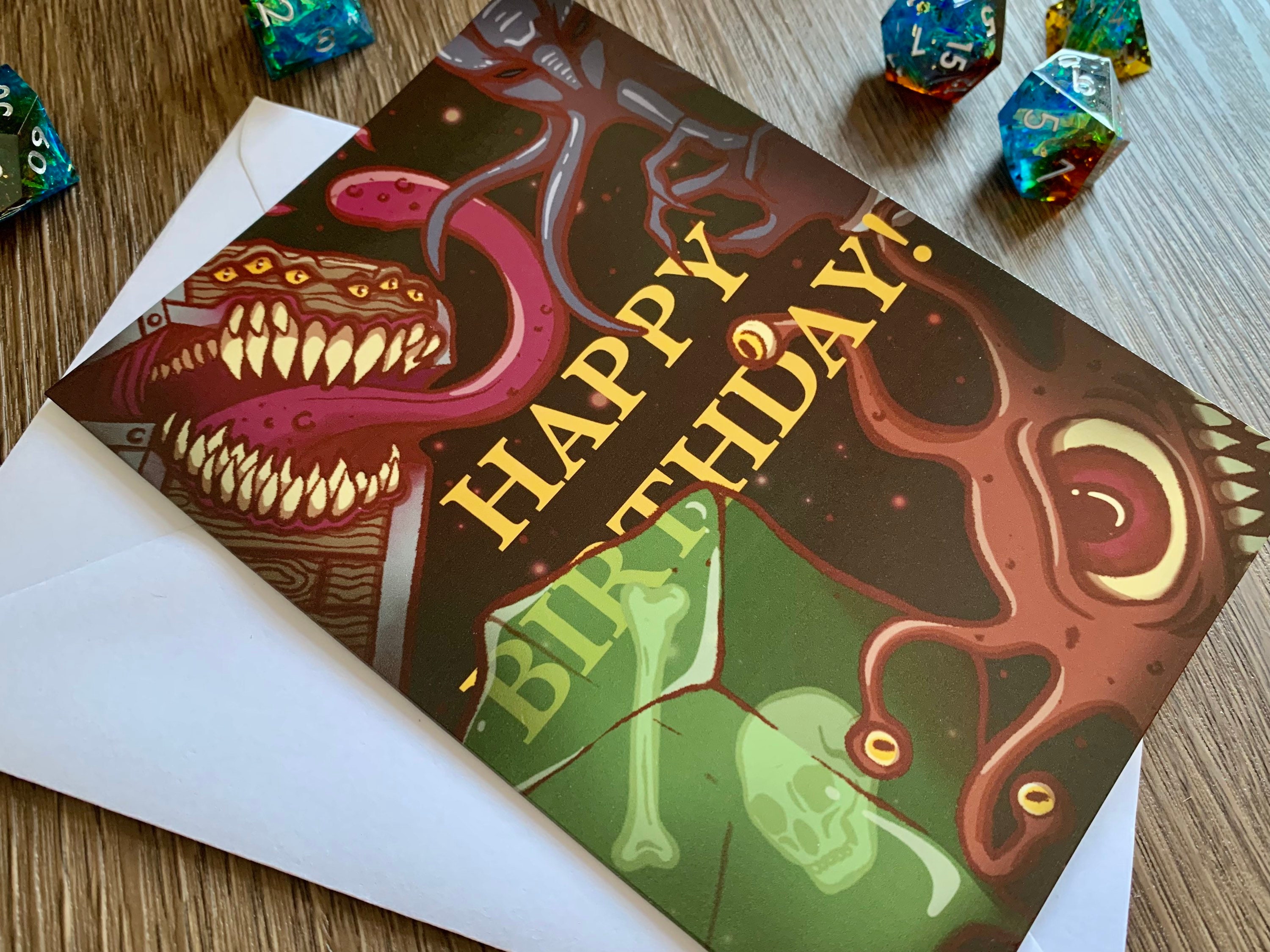 Dnd Birthday Card D&D Greeting Card Dnd Gift - Etsy