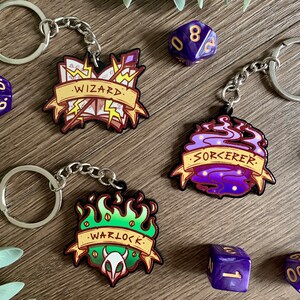 Class Keychain | D&D Keychain | Player Gift | Dungeons and Dragons ...