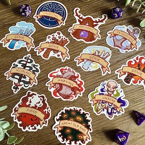 Dnd Warlock Subclass Stickers | Glossy Stickers - Etsy