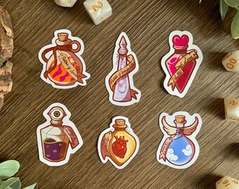 D&D Sticker Sets Cute Sets of Stickers Featuring Imagery From - Etsy UK