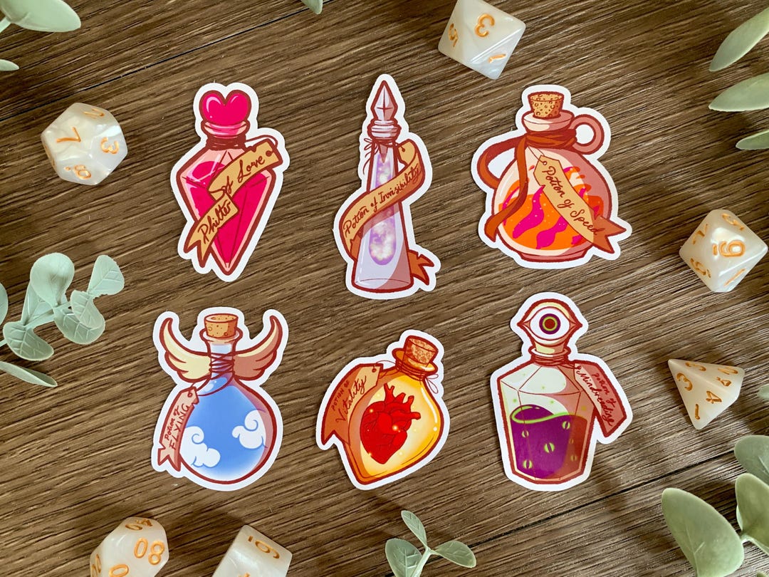 Potion Sticker Pack | Vol. 1 | Dnd Stickers | Journal Stickers ...