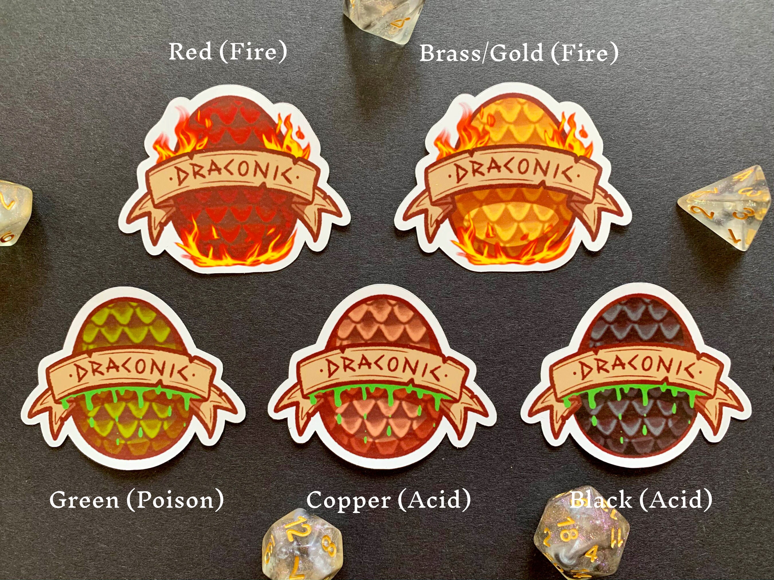 Dnd Sorcerer Subclass Stickers Glossy Stickers - Etsy