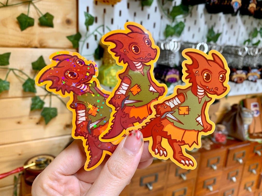 Dnd Sticker | Kobold Sticker | Waterproof Sticker | Glitter Sticker ...