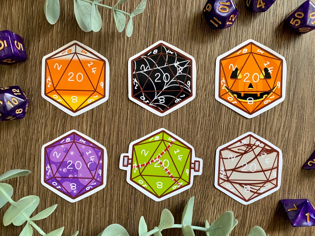 D20 Sticker Halloween Dnd & Fantasy Inspired - Etsy