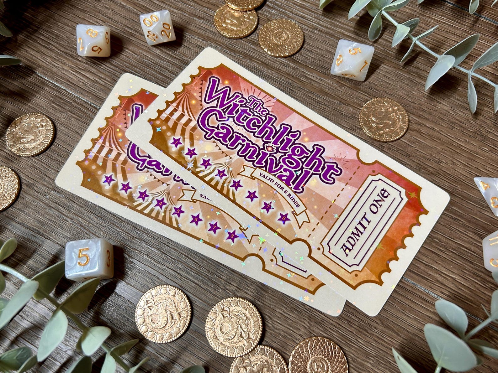 D&D the Witchlight Carnival Ticket | Dnd Prop | the Wild Beyond the ...