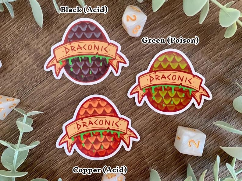 Dnd Sorcerer Subclass Stickers | TTRPG Fantasy Journal, Laptop & Water ...