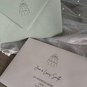 PRINTABLE ENVELOPE ADDRESS Template | Whimsical Hand-drawn Illustration ...