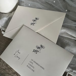 PRINTABLE ENVELOPE ADDRESS Template | Whimsical Hand-drawn Illustration ...