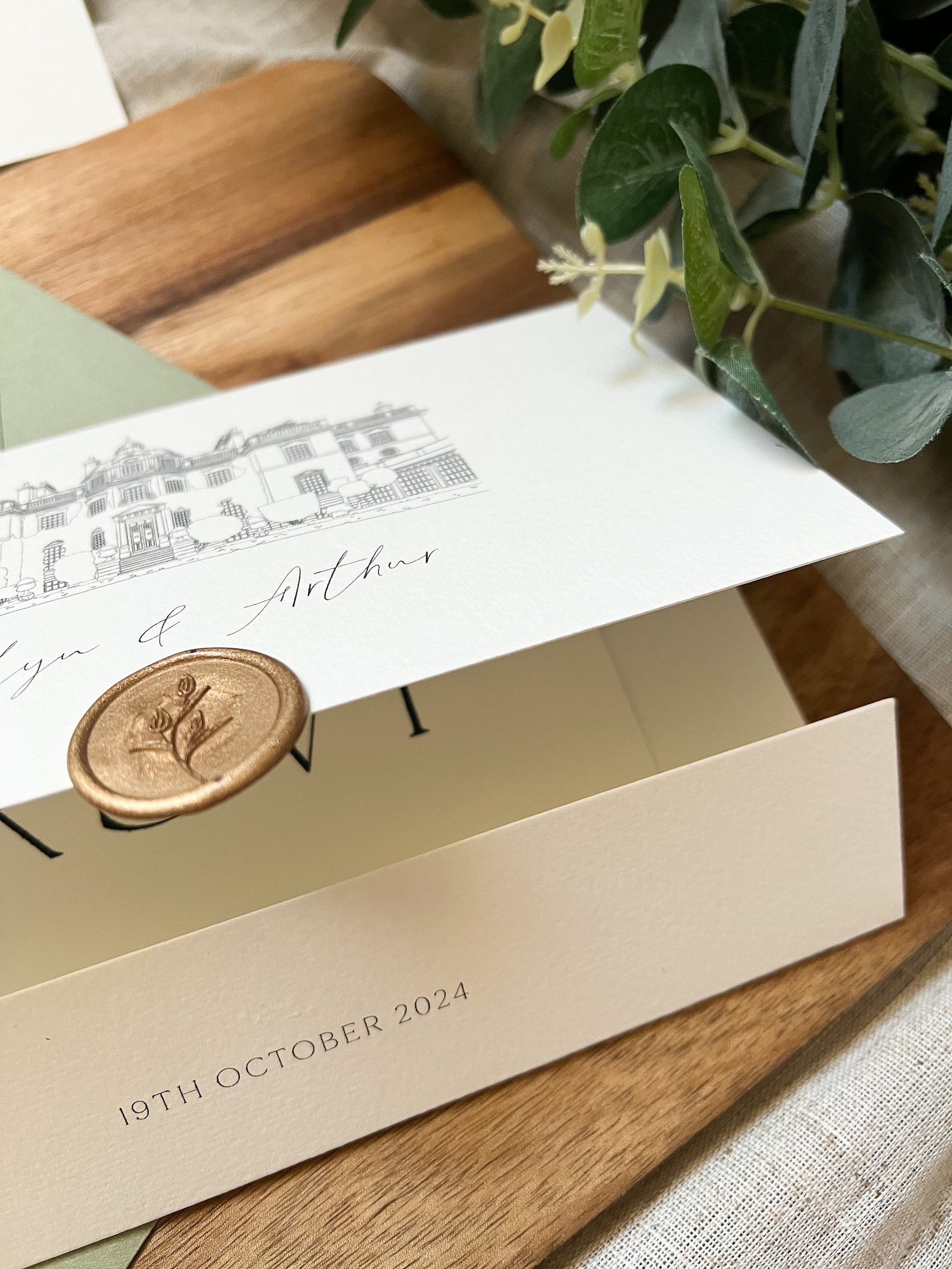Sample Folded Sample Wedding Invite, Venue Wedding Invitation, Venue ...