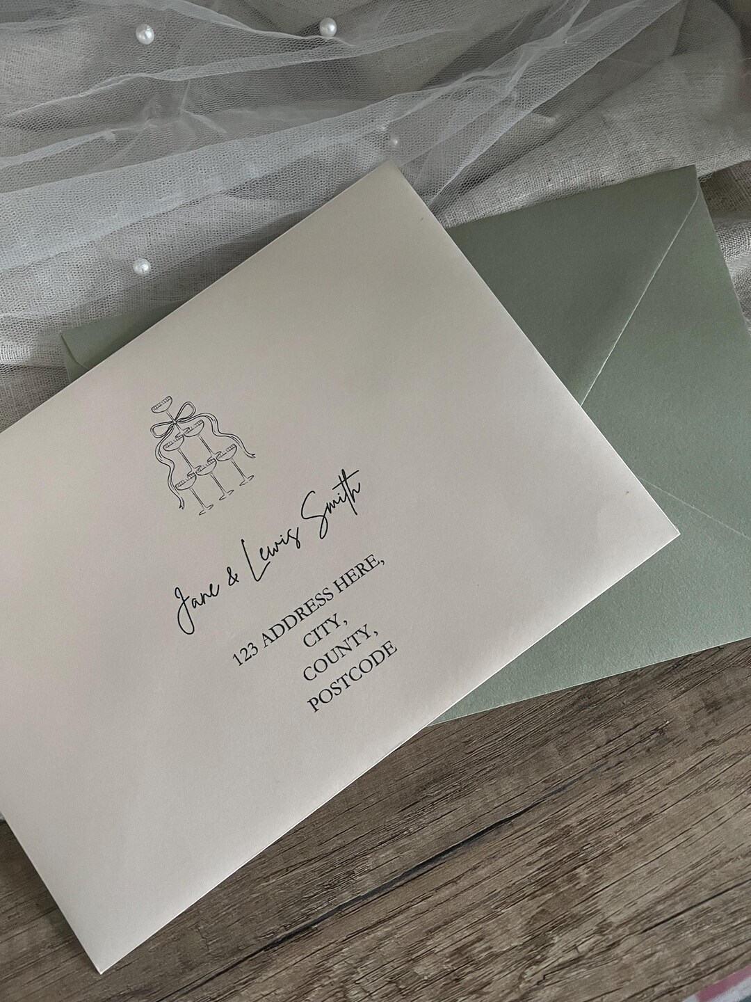 PRINTABLE ENVELOPE ADDRESS Template | Whimsical Hand-drawn Illustration ...