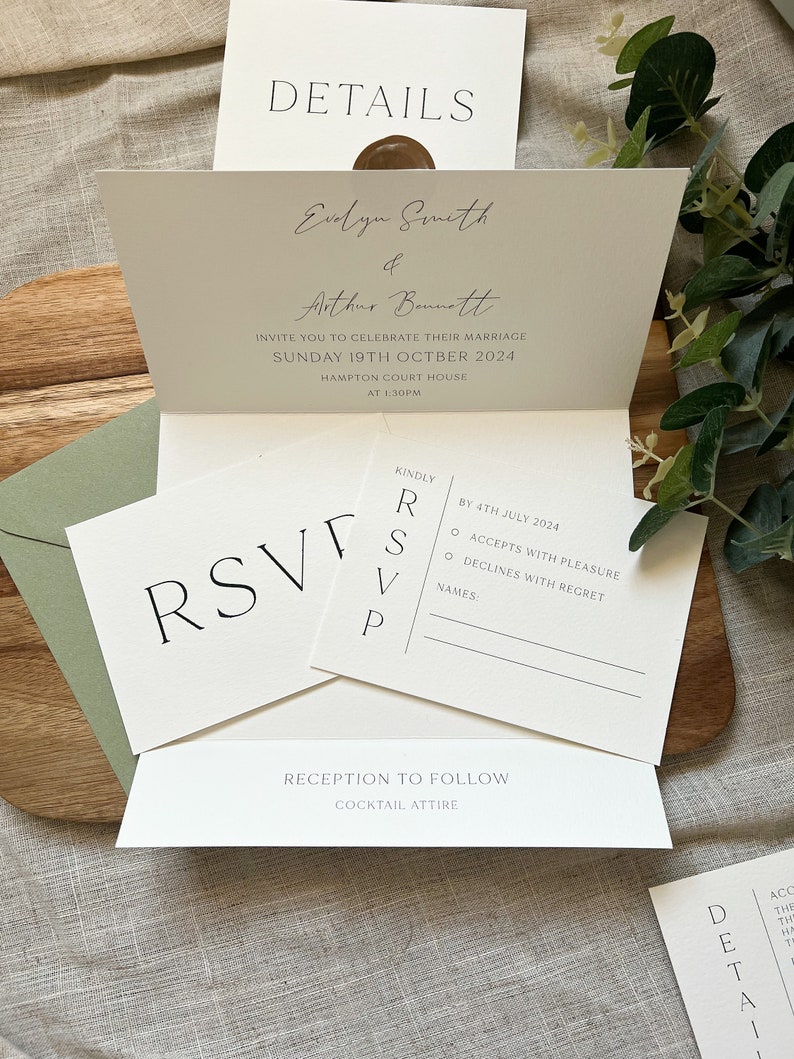 Folded Wedding Invite Venue Wedding Invitation Venue Wedding - Etsy UK