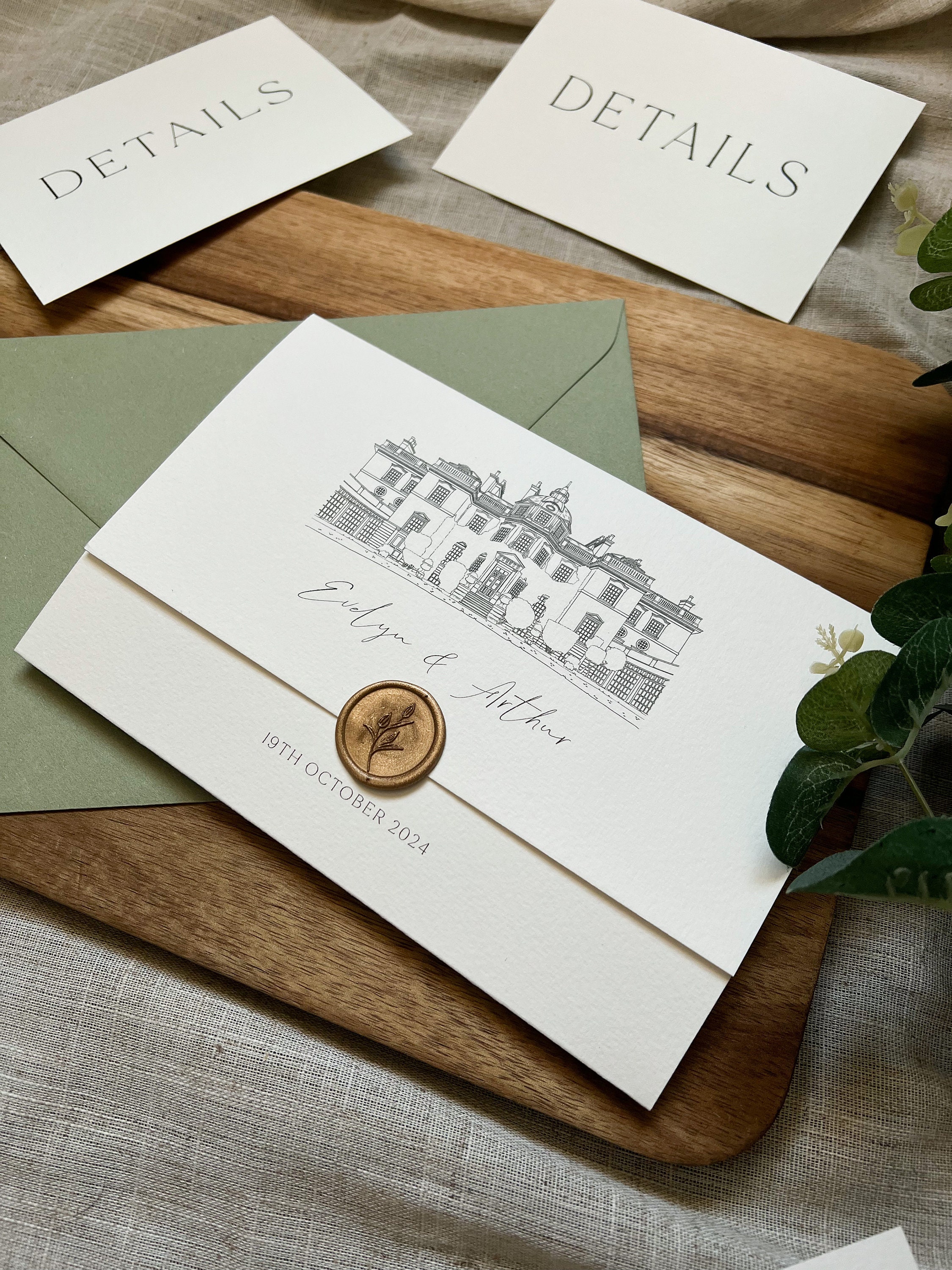 Sample Folded Sample Wedding Invite, Venue Wedding Invitation, Venue ...