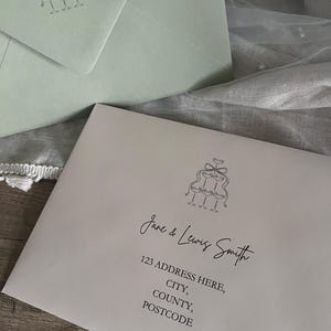 PRINTABLE ENVELOPE ADDRESS Template | Whimsical Hand-drawn Illustration ...