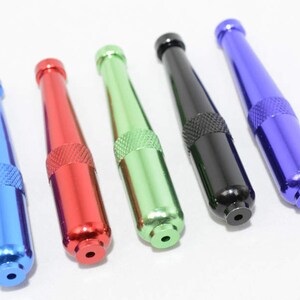 Metal Smoking Pipe Zeppelin Bat Smoking Pipe Chillum Sneak - Etsy