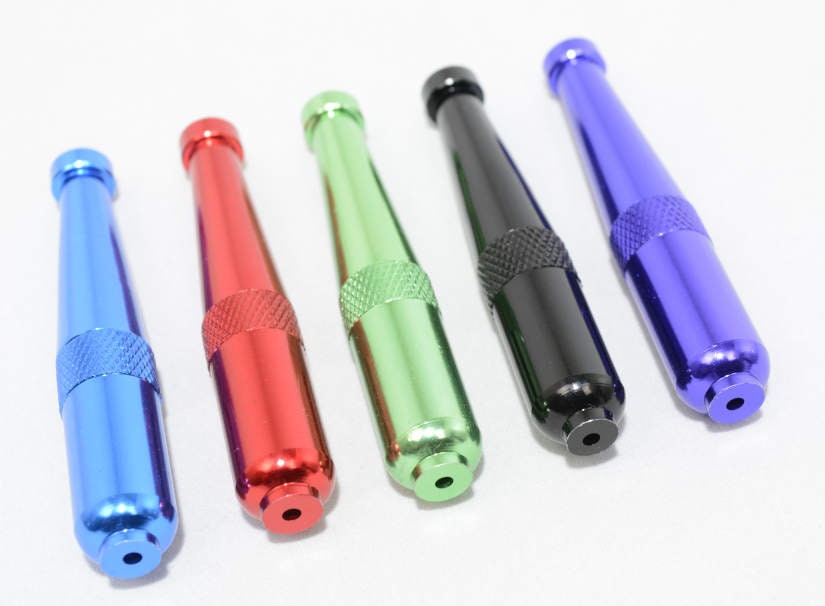 Metal Smoking Pipe Zeppelin Bat Smoking Pipe Chillum Sneak - Etsy