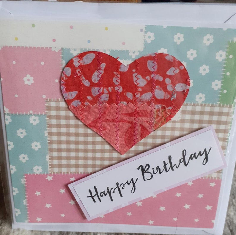 Handcrafted Patchwork Cards Made to Order - Etsy