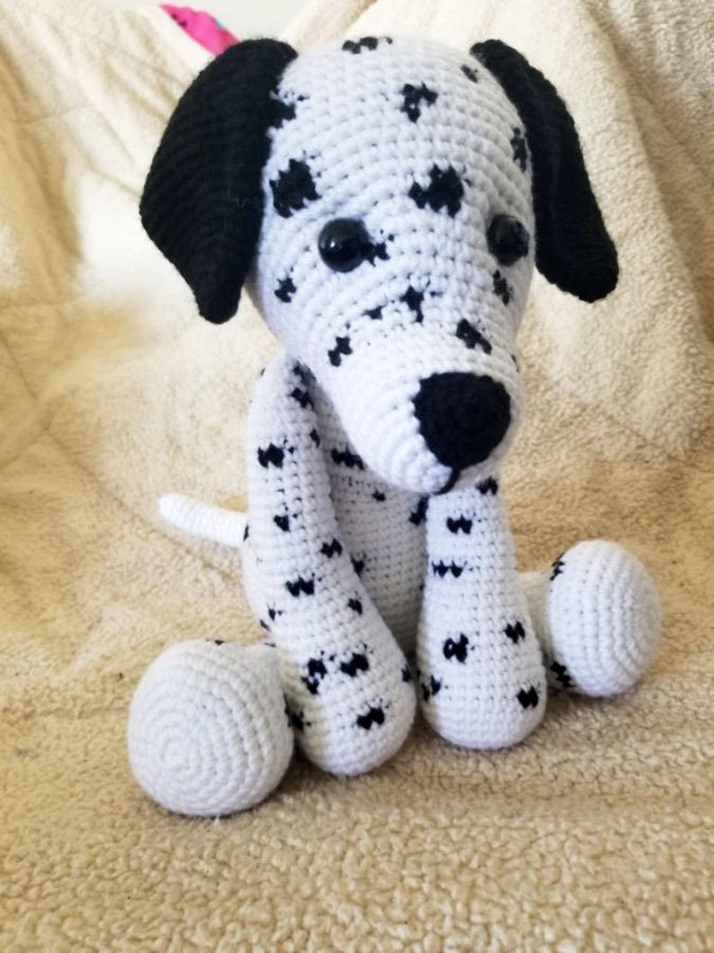 Ace the Dalmatian crochet patter dog crochet puppy crochet | Etsy
