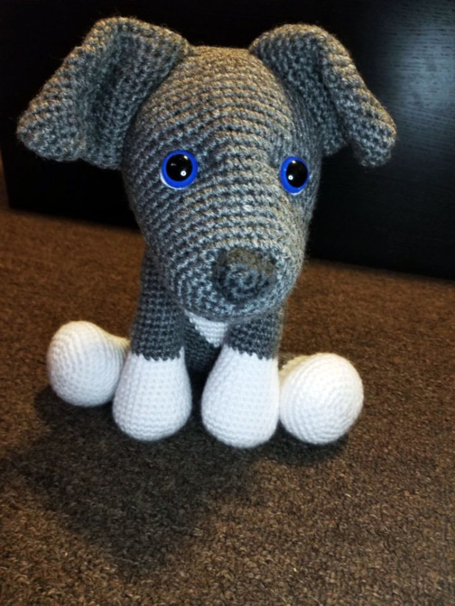 Picasso the Pitbull Crochet Pattern Blue Nosed Pitbull - Etsy