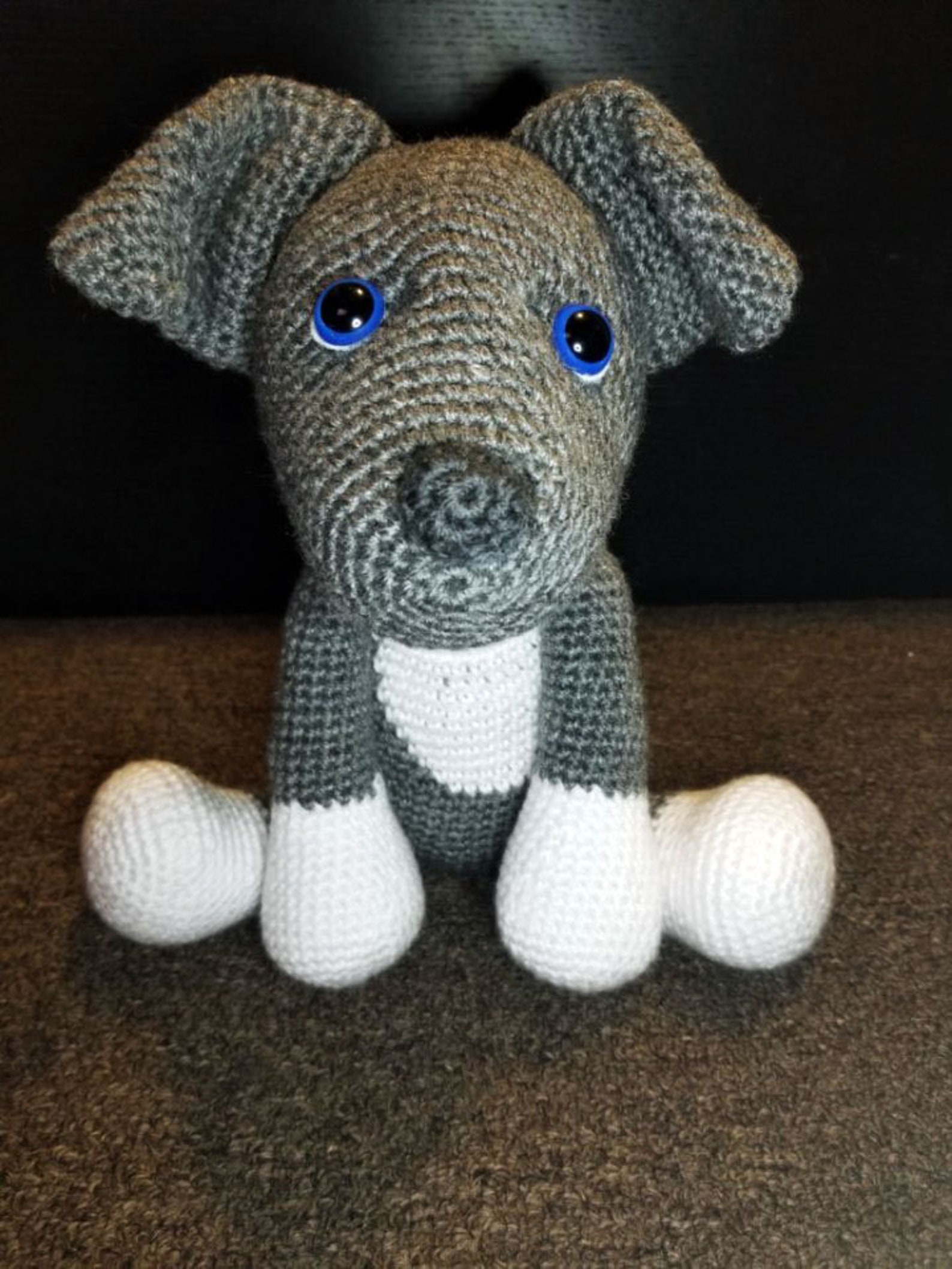 Picasso the Pitbull Crochet Pattern Blue Nosed Pitbull - Etsy