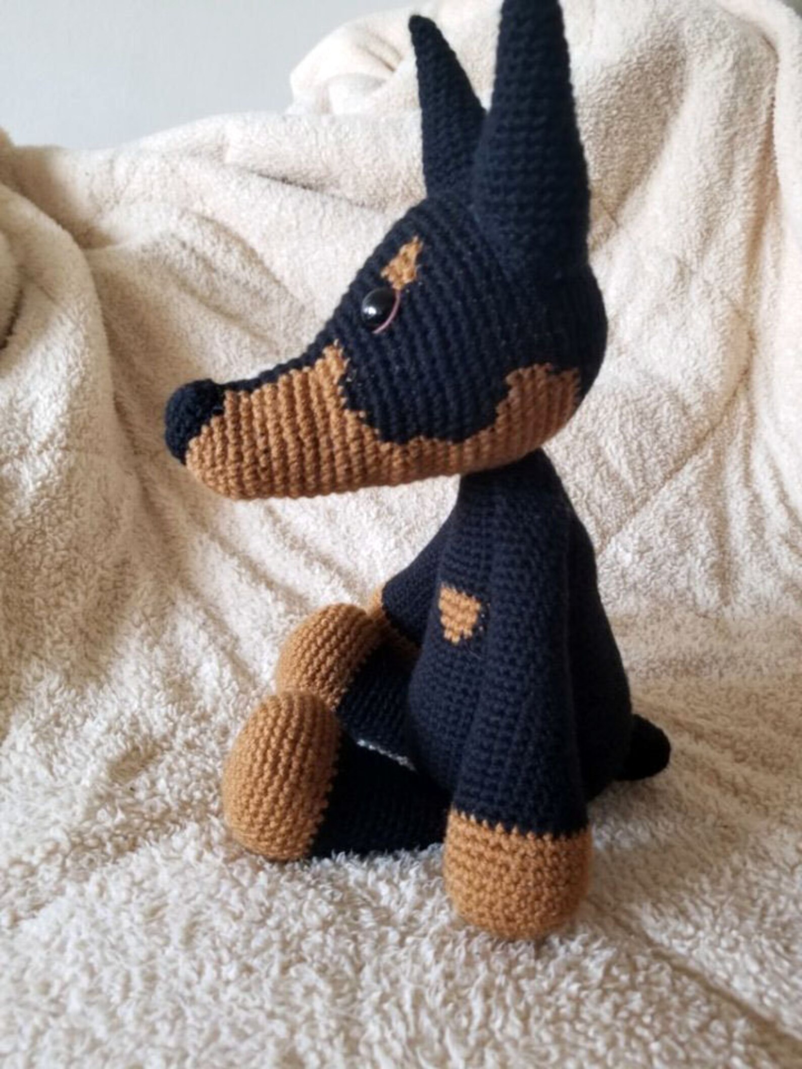 Dixie the Doberman Crochet Pattern Puppy Crochet Dog - Etsy