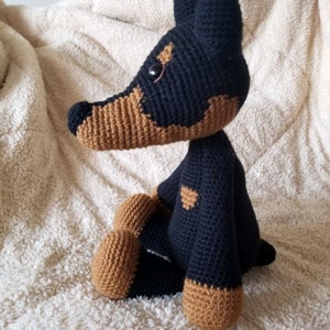 Dixie the Doberman Crochet Pattern: Amigurumi Dog (PDF Pattern) - Etsy