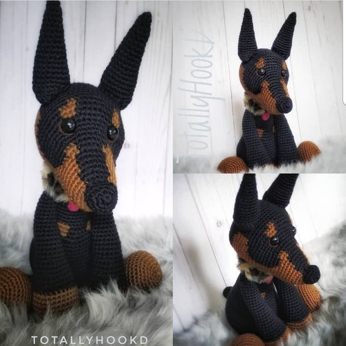 PATTERN: Doberman Dachshund Weimaraner Dog Crochet Amigurumi - Etsy