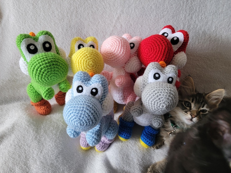 Pre-order Custom Yoshi Crochet Plush - Super Mario Inspired - Etsy Canada