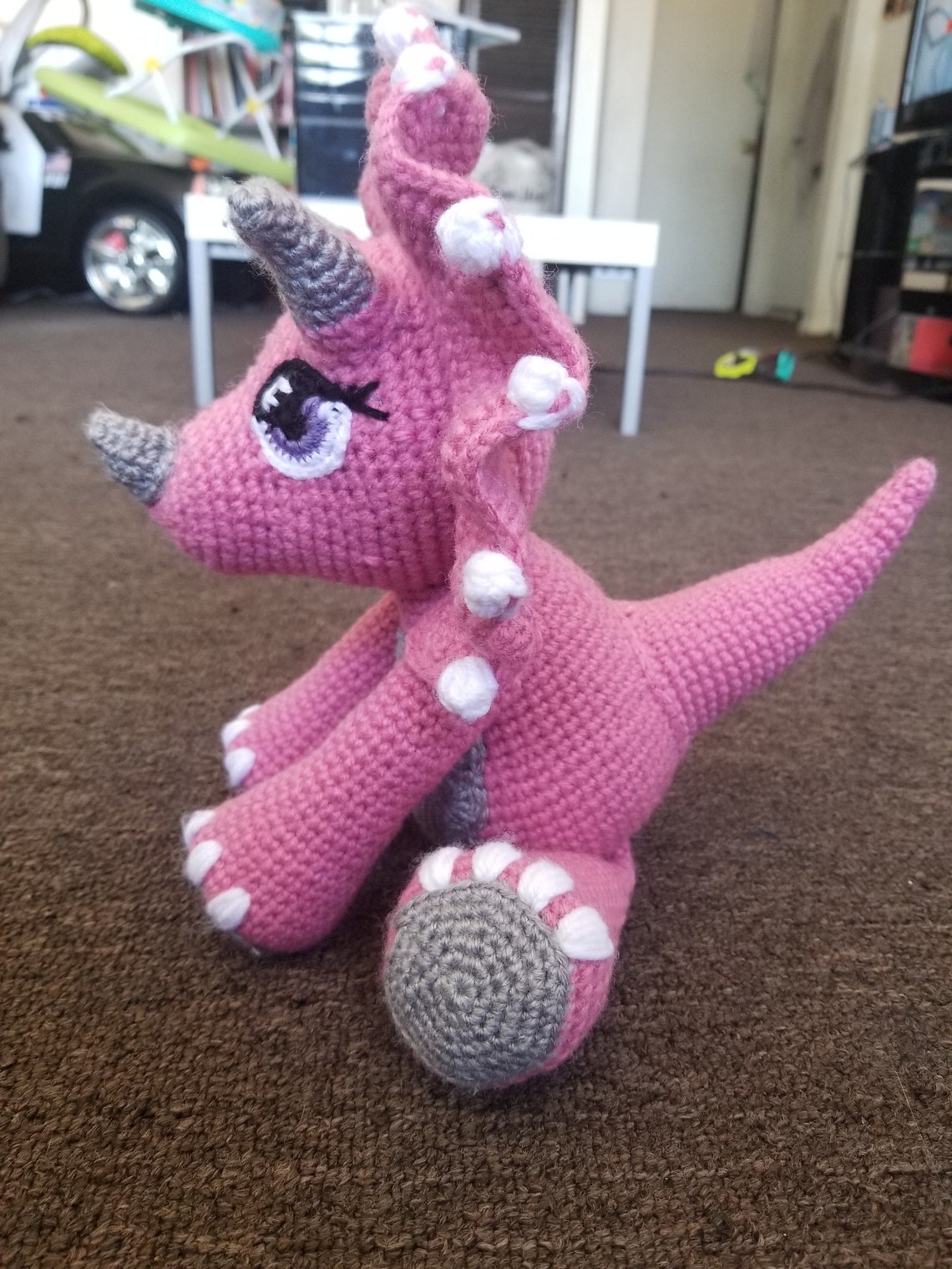 Sarah the Triceratops Crochet Pattern Triceratops Crochet - Etsy Canada