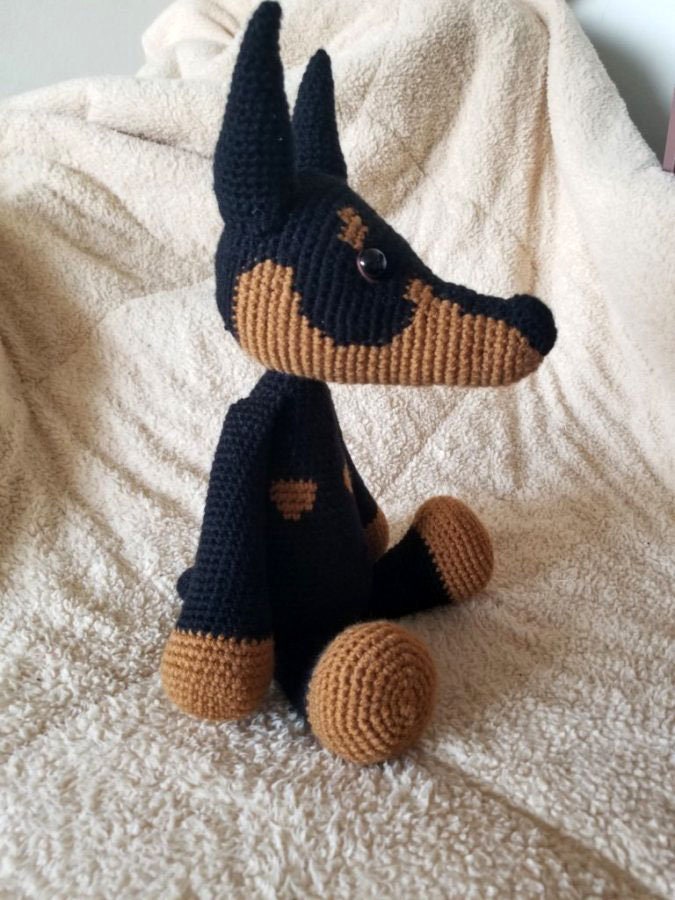 Dixie the Doberman Crochet Pattern Puppy Crochet Dog | Etsy Canada