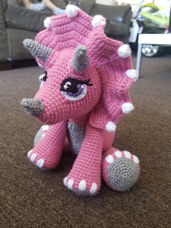 Sarah the Triceratops Crochet Pattern Triceratops Crochet - Etsy Canada