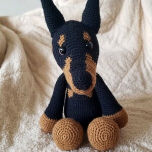 Dixie the Doberman Crochet Pattern: Amigurumi Dog (PDF Pattern) - Etsy