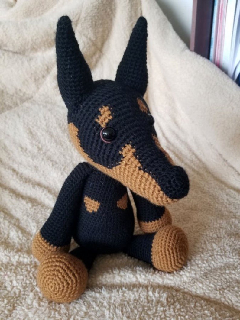 Dixie the Doberman Crochet Pattern Puppy Crochet Dog | Etsy