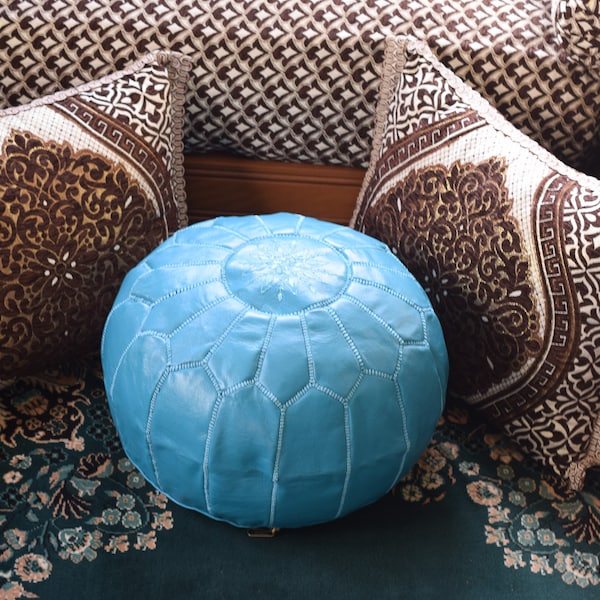 Blue Pouf - Etsy