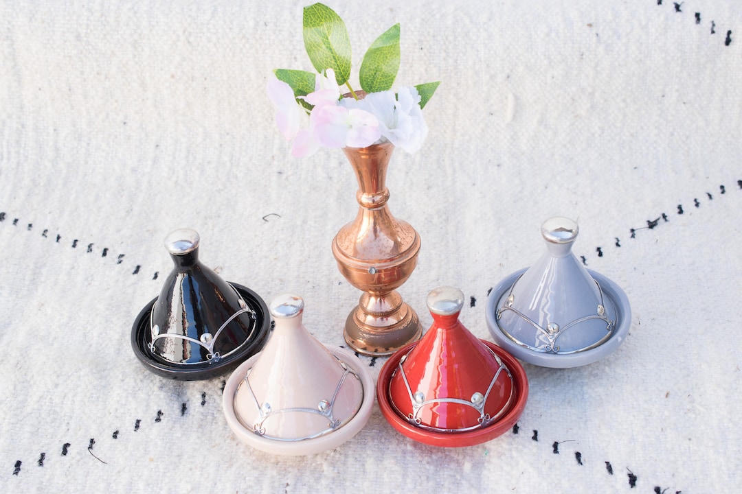 Moroccan Ceramic Spice Jars, Moroccan Tagine, Ceramic Spice Holder ...