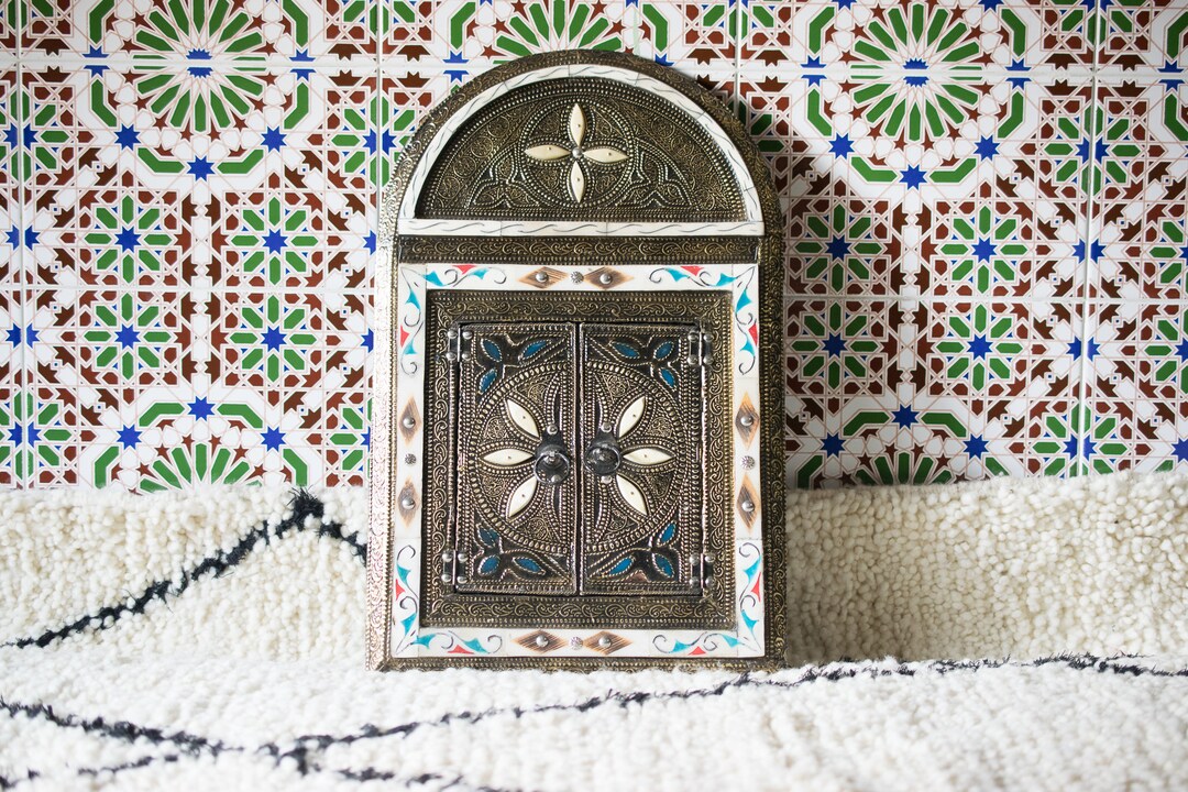Large Wall Mirror, Moroccan Mirror, Arabic Wall Art, Bone Inlay Mirror ...