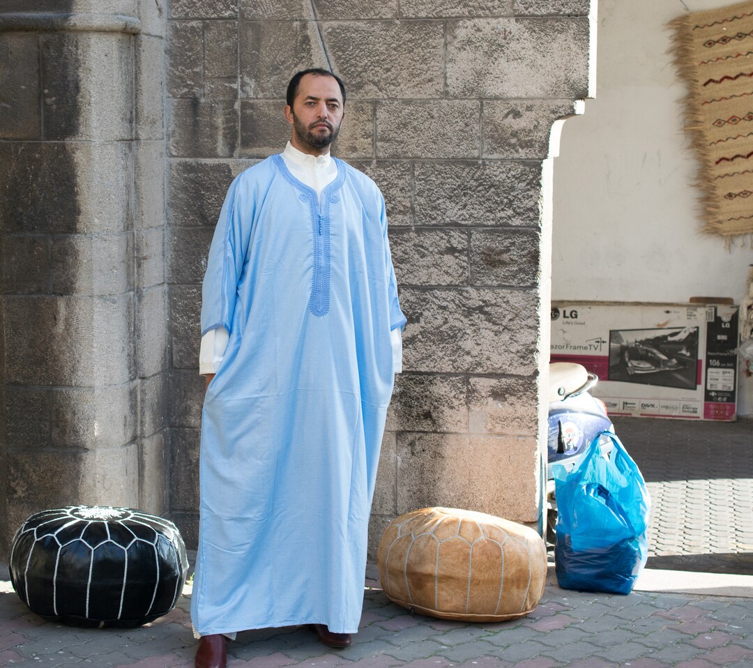 Caftan marocain Hommes gandoura, robe caftan longue, robe musulmane ...