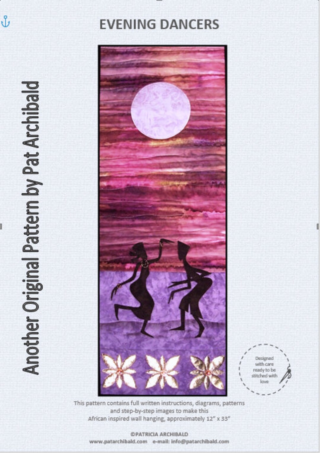 Evening Dancers Art Quilt Digital Download Pattern - Etsy