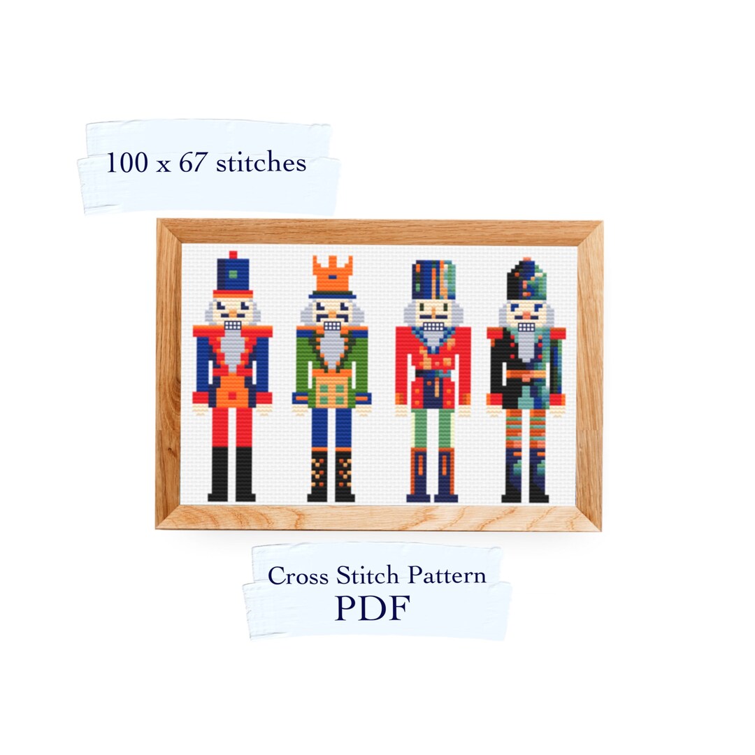 Nutcracker Cross Stitch Pattern, Cross Stitch Chart, Pdf Download ...