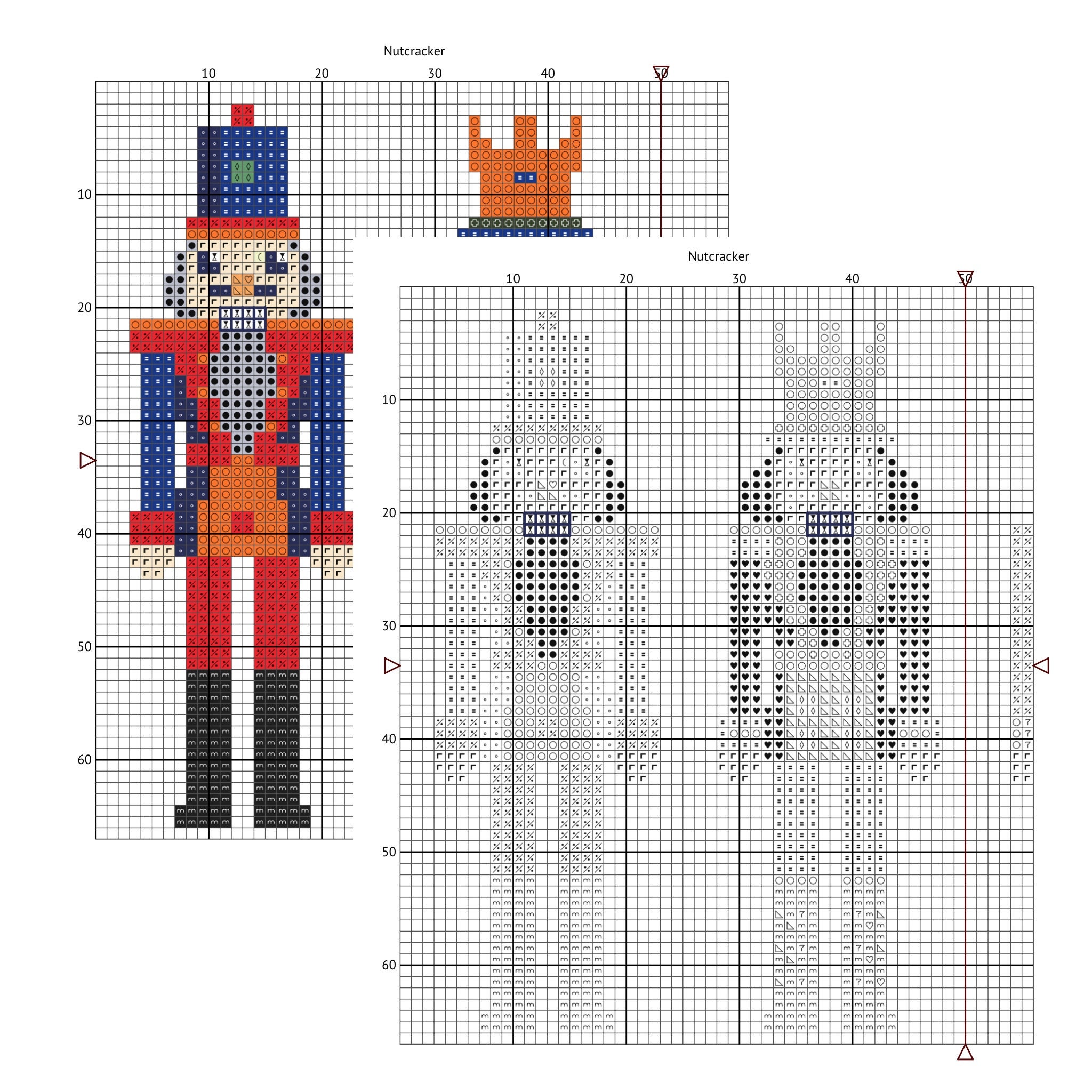 Nutcracker Cross Stitch Pattern, Cross Stitch Chart, Pdf Download ...