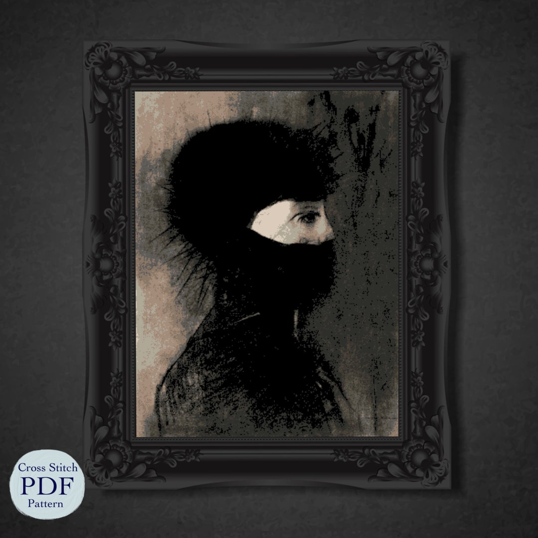 Armor by Odilon Redon Cross Stitch Pattern, Cross Stitch Chart, Gothic ...