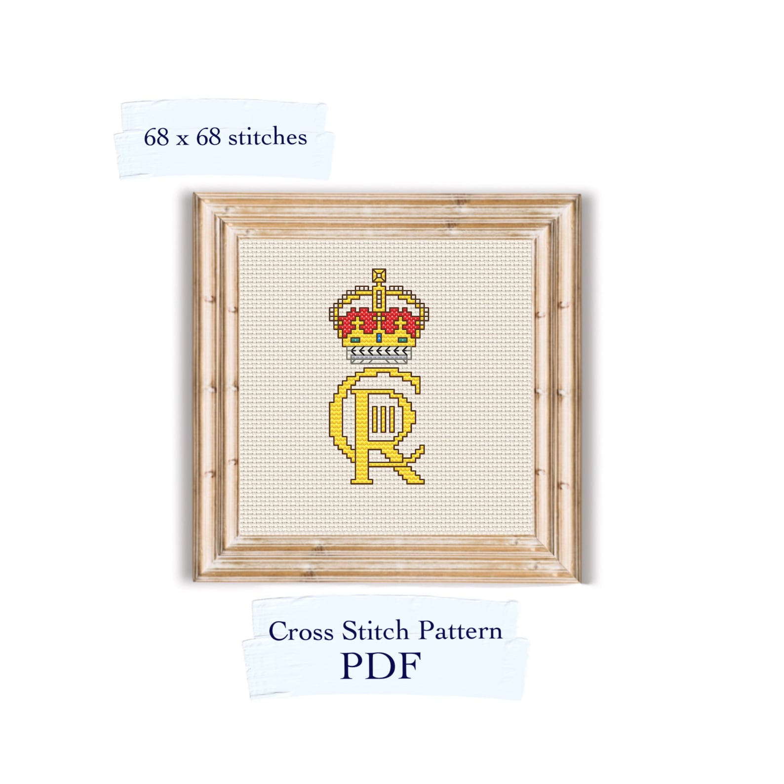 King Charles III Cross Stitch Pattern Cross Stitch Chart - Etsy