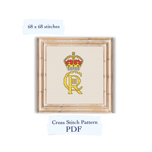 King Charles III Cross Stitch Pattern Cross Stitch Chart - Etsy