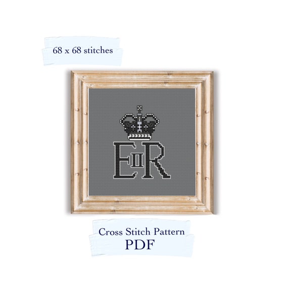 Queen Elizabeth II Cross Stitch Pattern Cross Stitch Chart - Etsy