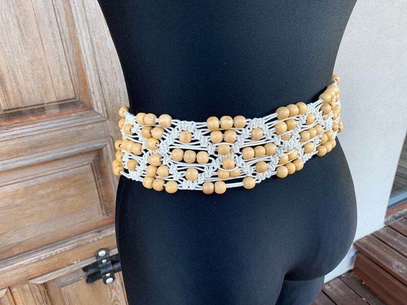 Boho Macrame Belt Vintage - Etsy