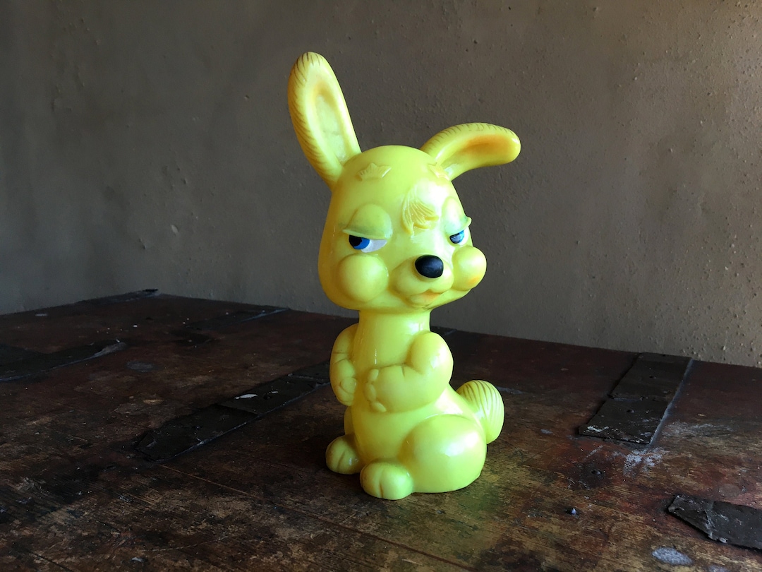 Vintage Rubber Bunny. Old Antique Toys 80's - Etsy