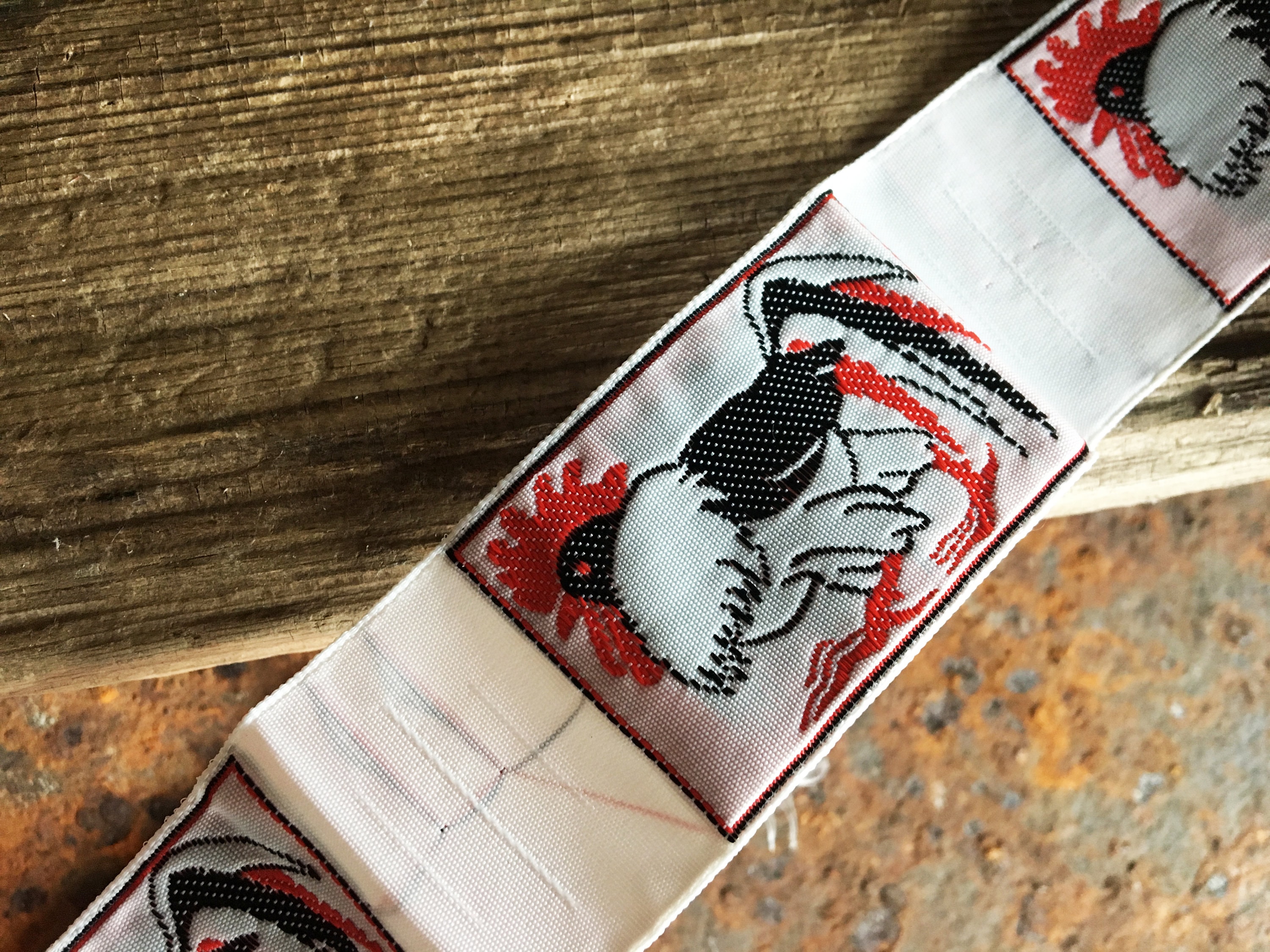 Vintage Rooster Sticker Labels for Clothes. Woven Chicken Tags - Etsy