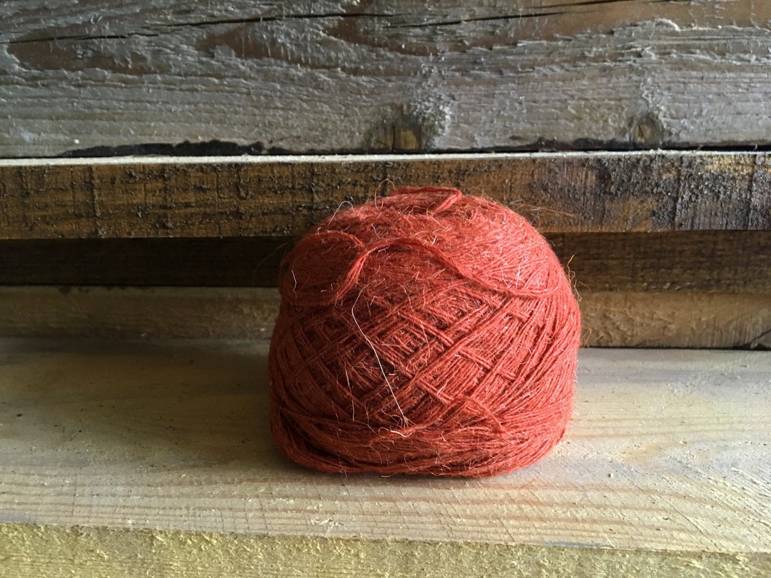 Vintage Terracotta Yarn: Wool Cotton Blend, Rug Dyeing, Macrame Cord - Etsy