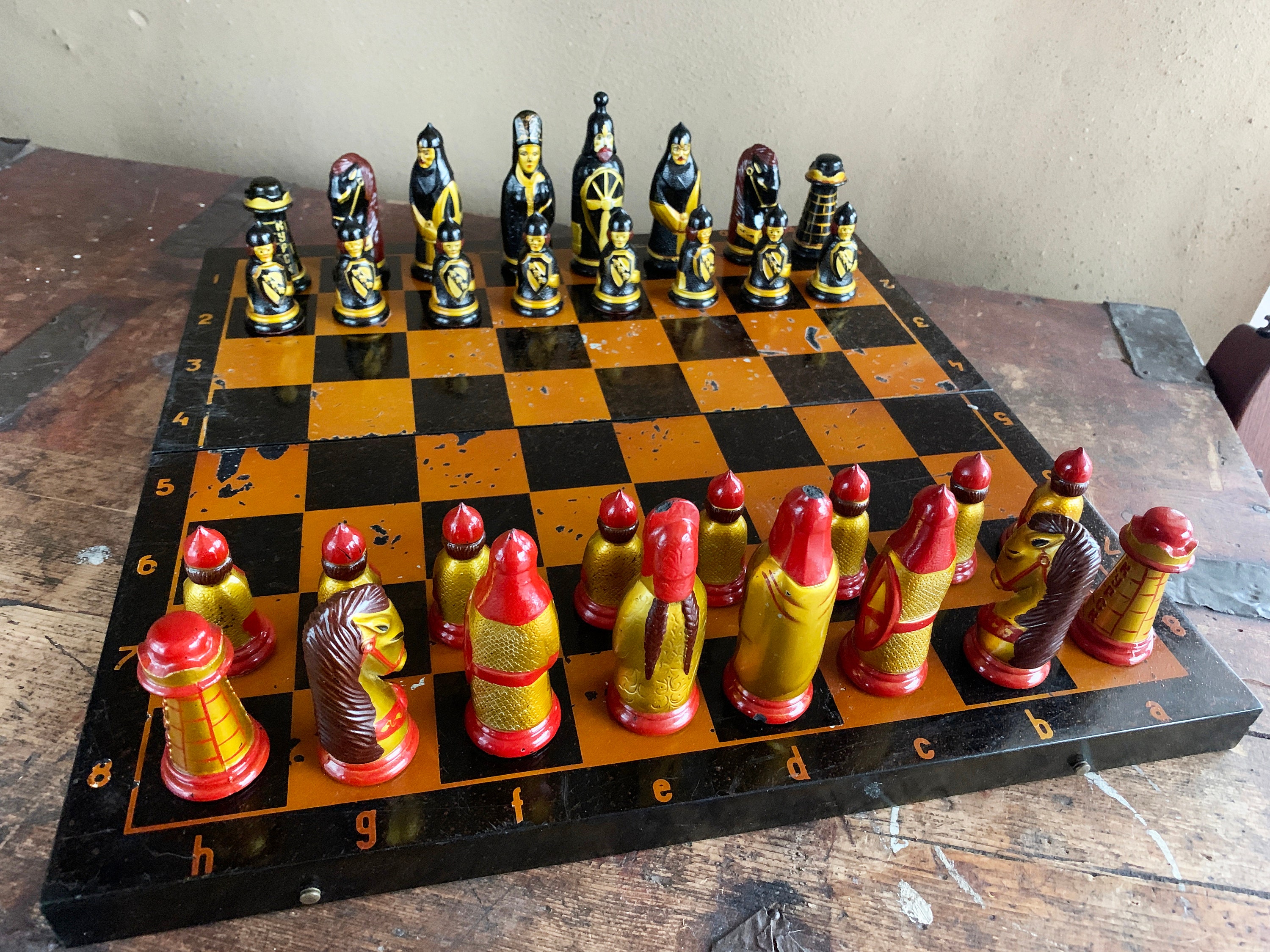 Chess Set Vintage Russian Chess Set KURSK - Etsy
