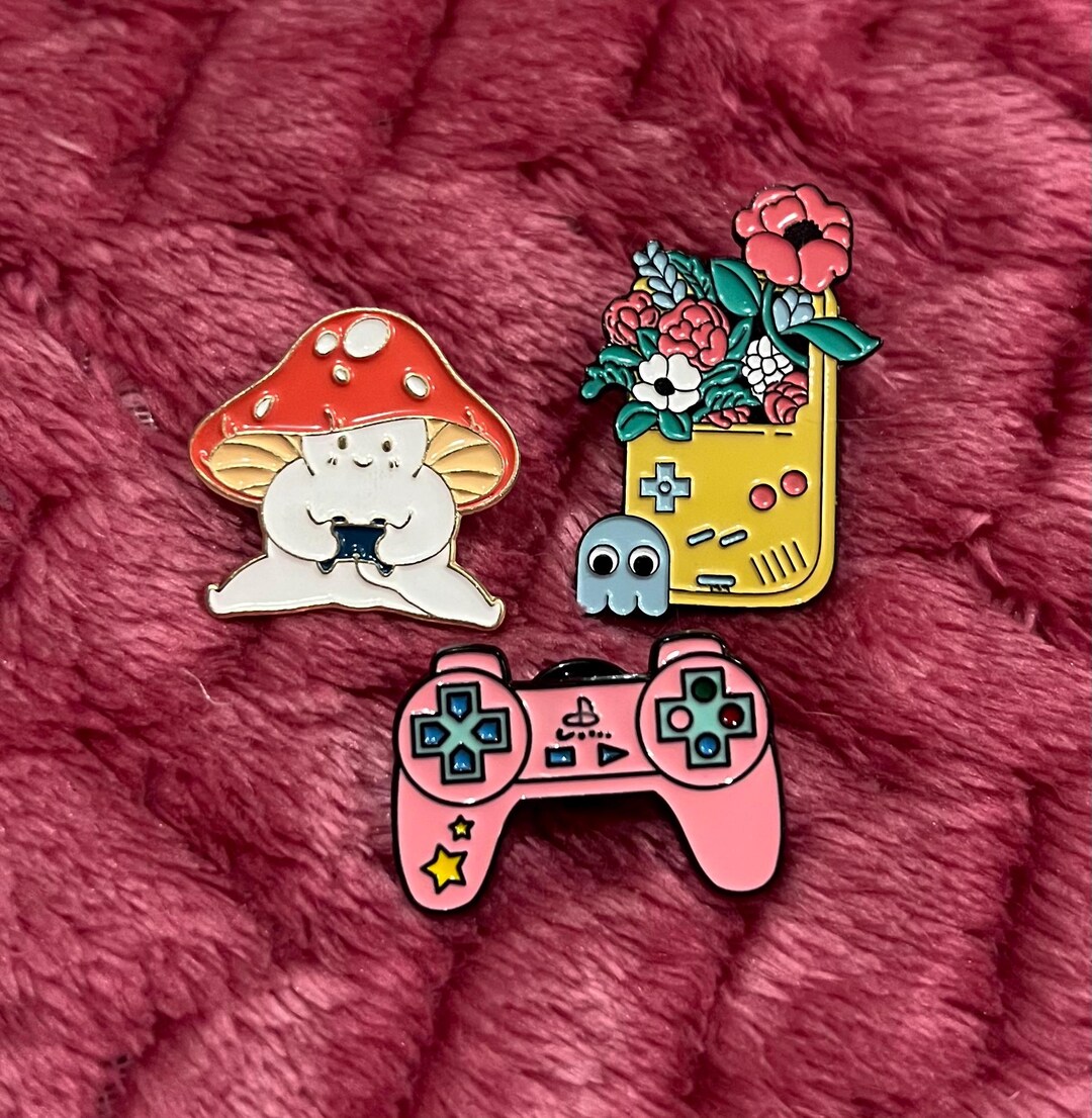 Gamer Enamel Pins - Etsy